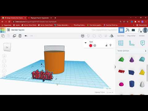 Tinkercad Tasarım Dersleri #3(Bayrak Bardak Yapımı)