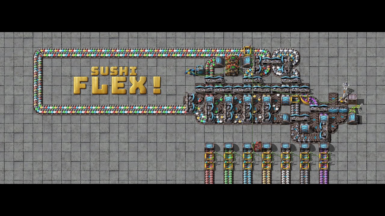 Factorio Dynamic Sushi! - YouTube