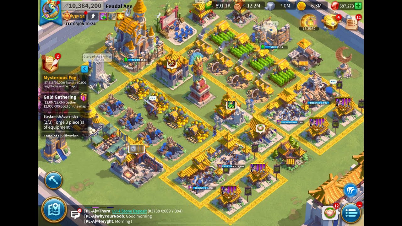 Rise of kingdoms Road to 11 Million Power ( Day 16 ) - YouTube