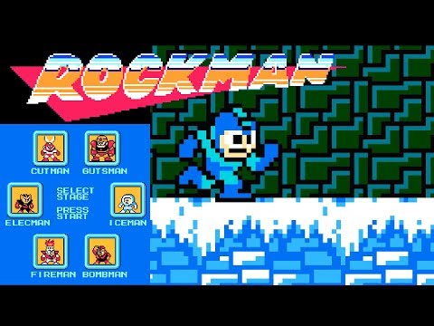 Rockman (Famicom, 1987) – Full Game Session (1P) 🤖🧬🎮