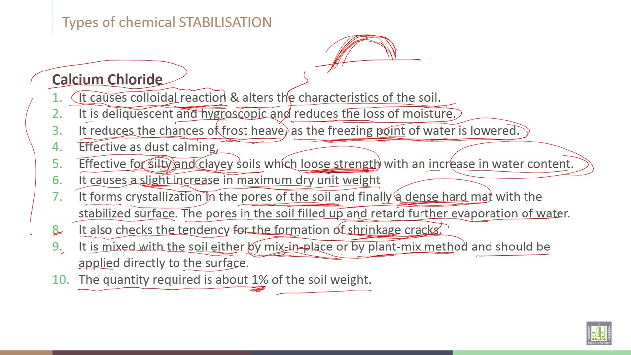 Soil Stabilization | C7-L12 | Types of chemical STABILISATION - YouTube