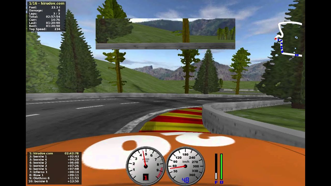 TORCS gameplay car8-trb1 versus all on Road Tracks Aalborg - YouTube