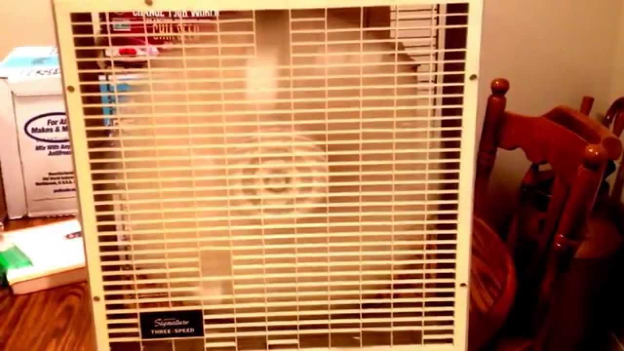 Wards Signature box fan - YouTube