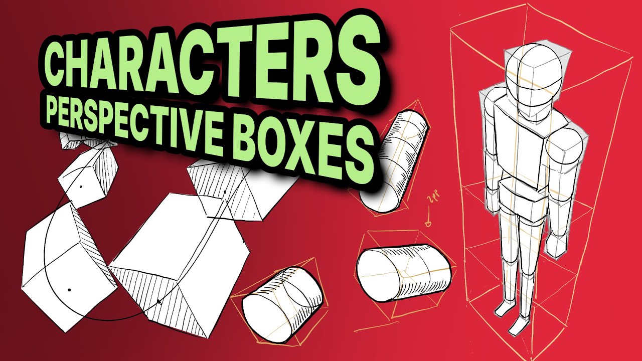 How to Draw Characters inside Perspective Boxes - Beginner Tutorial ...