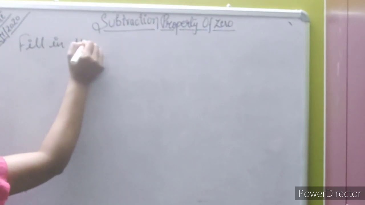 Subtraction Property of zero - YouTube