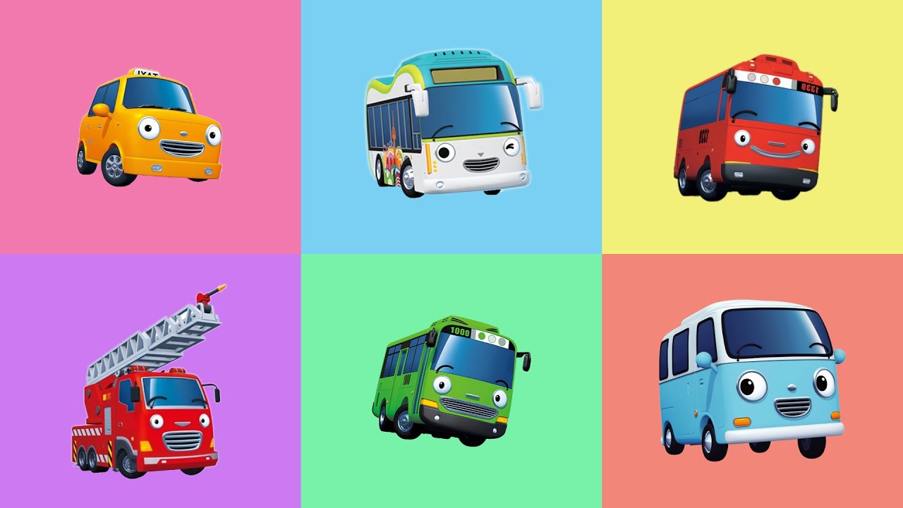 Let's Play With Tayo the Little Bus! Nuri, Peanut, Gani, Frank - YouTube