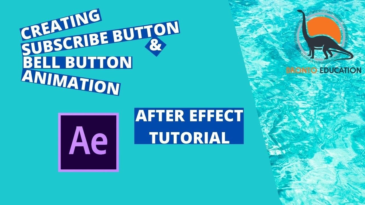 creating subscribe and bell button animation using after effect - YouTube