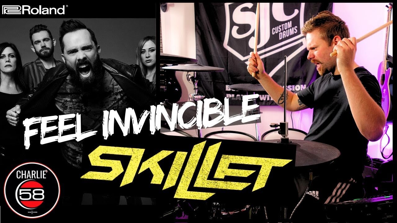 Skillet - "Feel Invincible" | CharlieC58 Drum Cover - YouTube