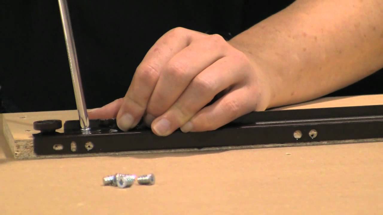 How to install the metal slides using mechanical screws (92) - YouTube