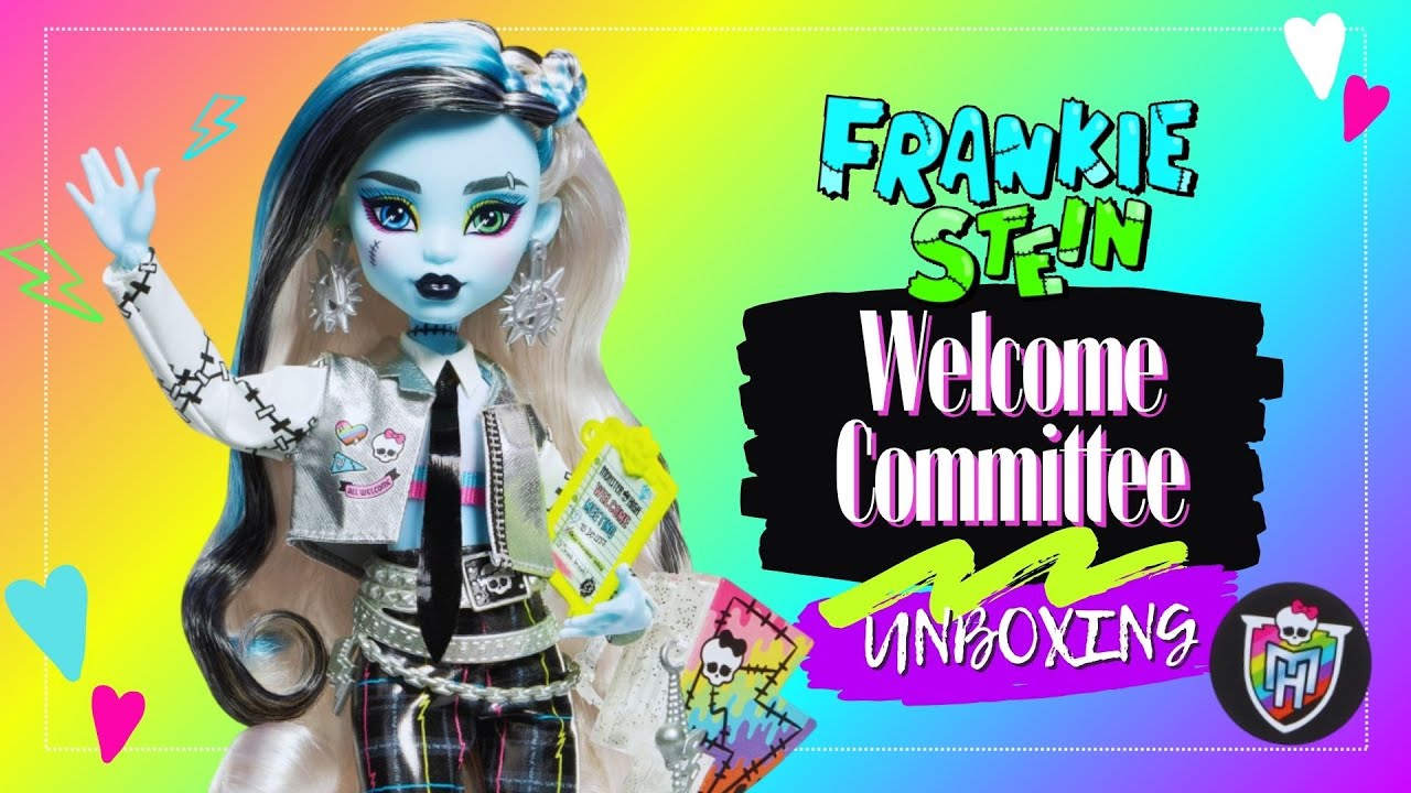 Welcome Committee Frankie Stein ⚡ | Unboxing Monster High G3 - YouTube