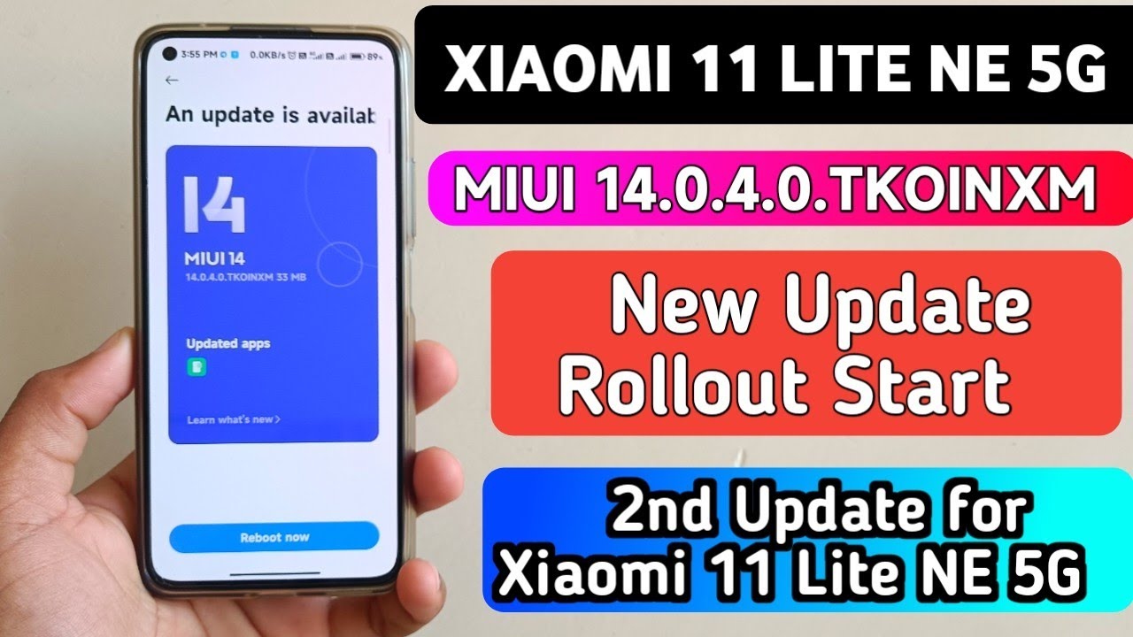 India - Xiaomi 11 Lite NE 5G New Miui 14.0.4.0.TKOINXM After Update Changelog | - YouTube