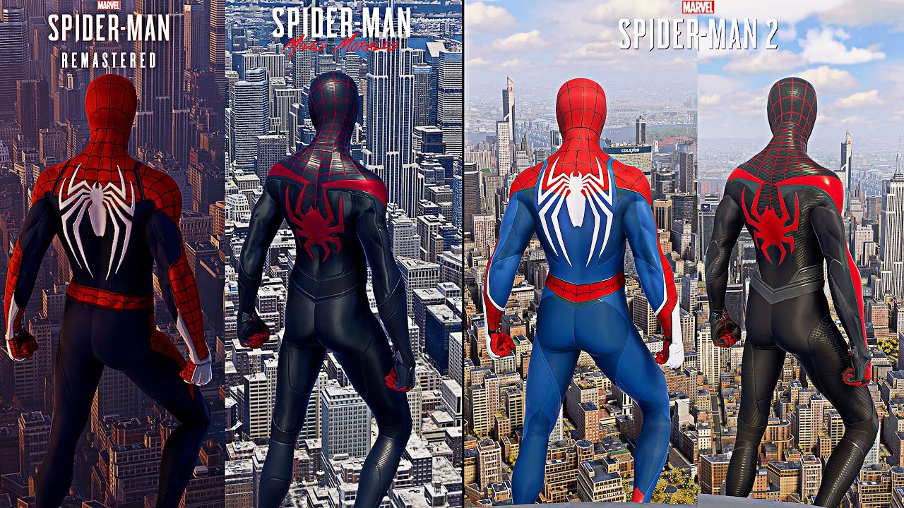 Marvel's Spider-Man Remastered Vs Miles Morales Vs Marvel's Spider-Man ...