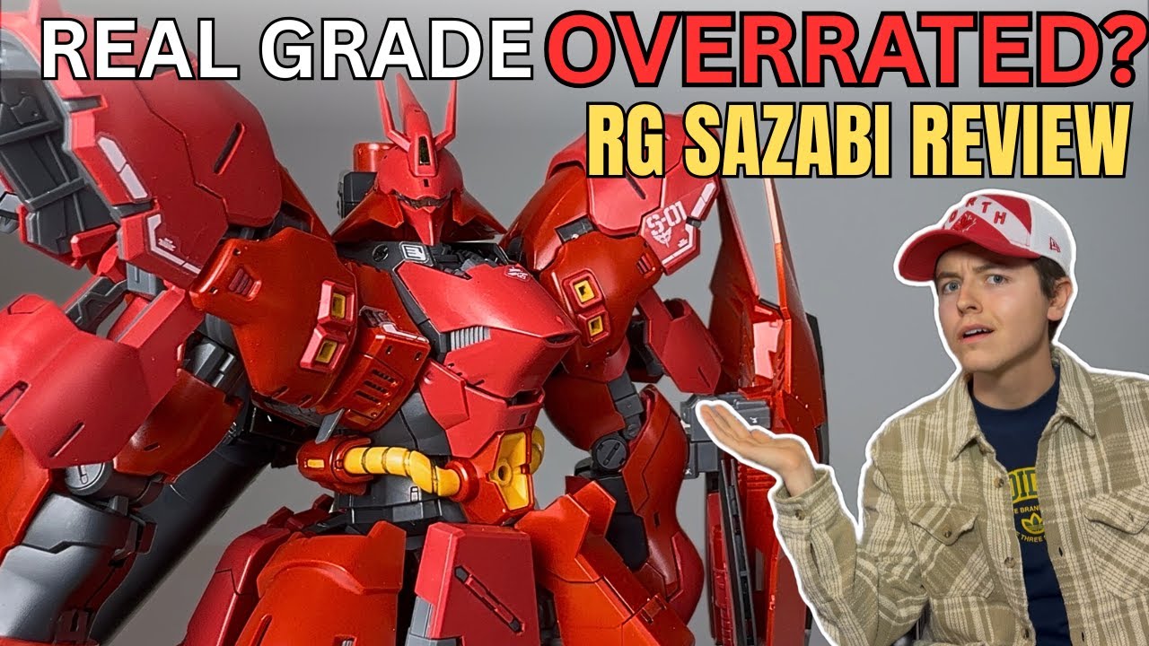 Is Real Grade OVERRATED? RG Sazabi Gunpla Review - YouTube