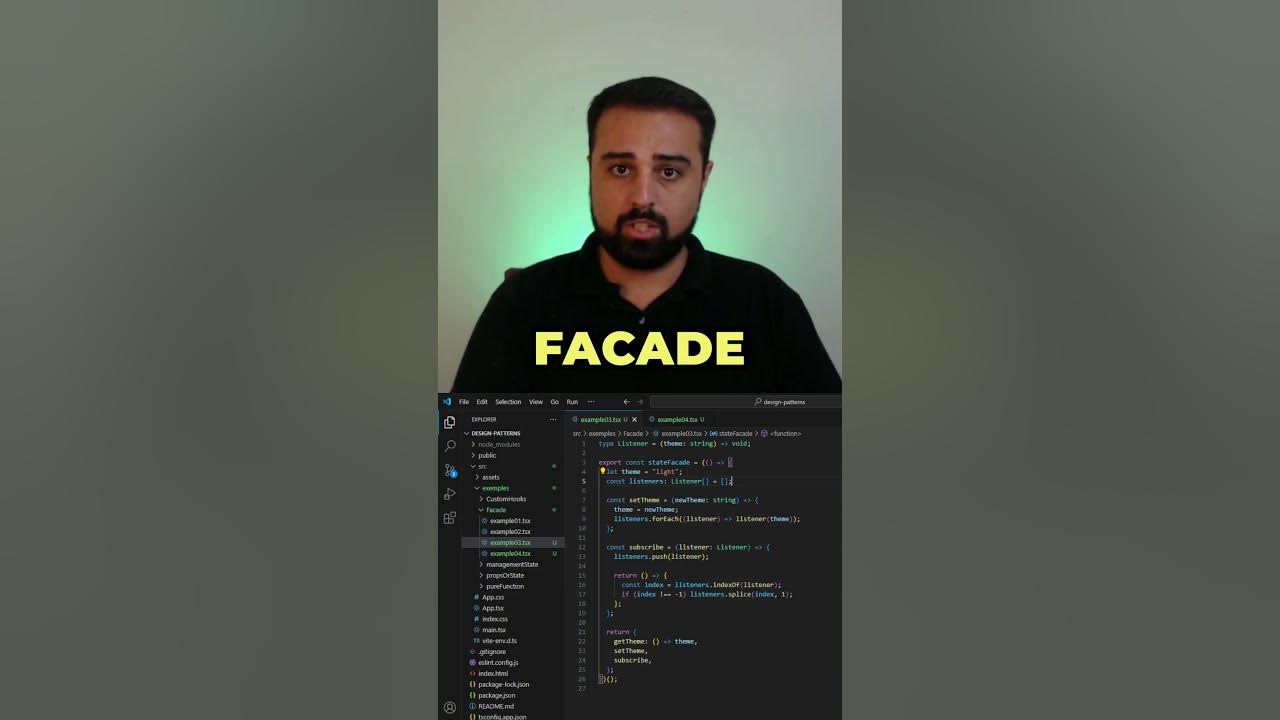 React interview coming up? Be ready to explain Facade Pattern. #reactjs #careertips #javascript ...
