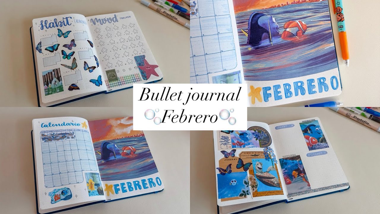 Bullet journal - Febrero 🫧 - YouTube