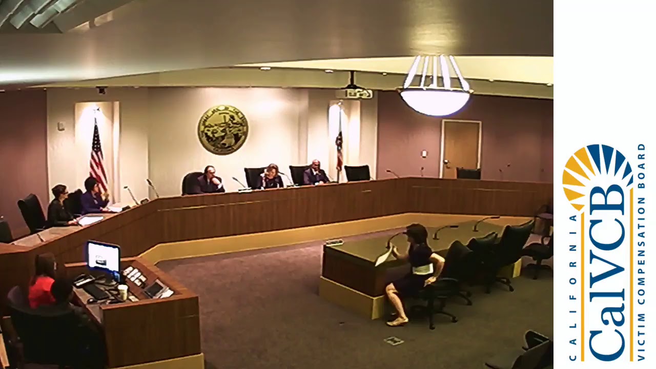 California Victim Compensation Board Meeting - YouTube