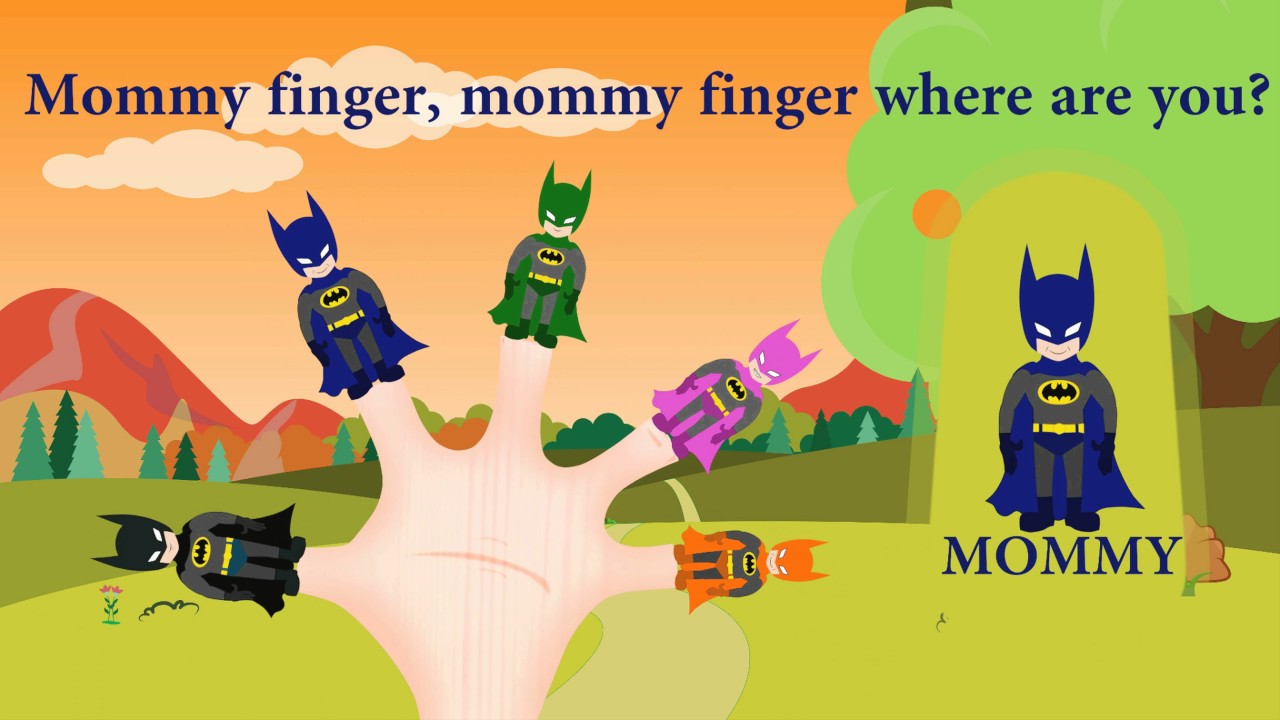 Batman Finger Family Songs Finger Family Batman Kids Songs - YouTube