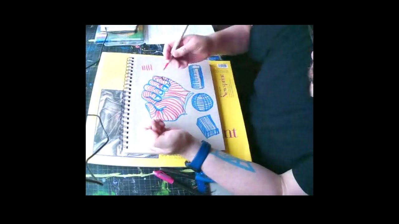 Demonstration: Contour Line Drawing Exercises - YouTube