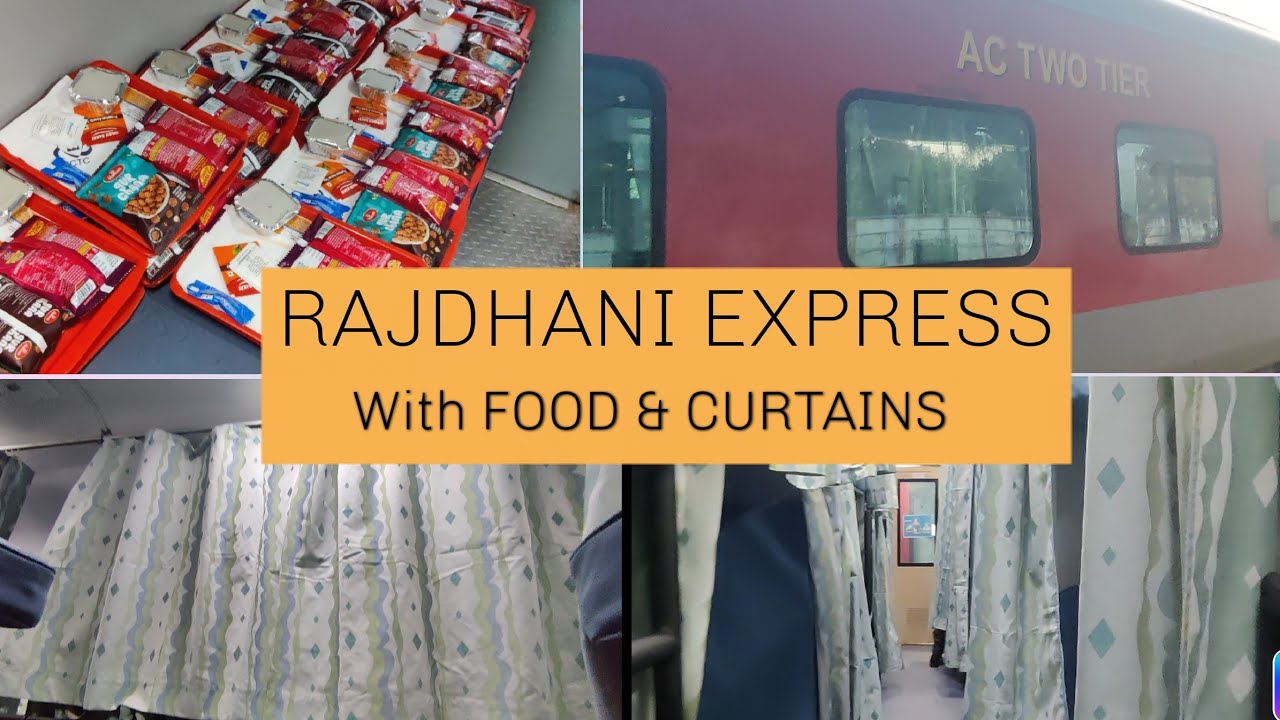 *curtains are back* 😱😱Special Luxury Rajdhani Express 2AC Tier Ranchi ...