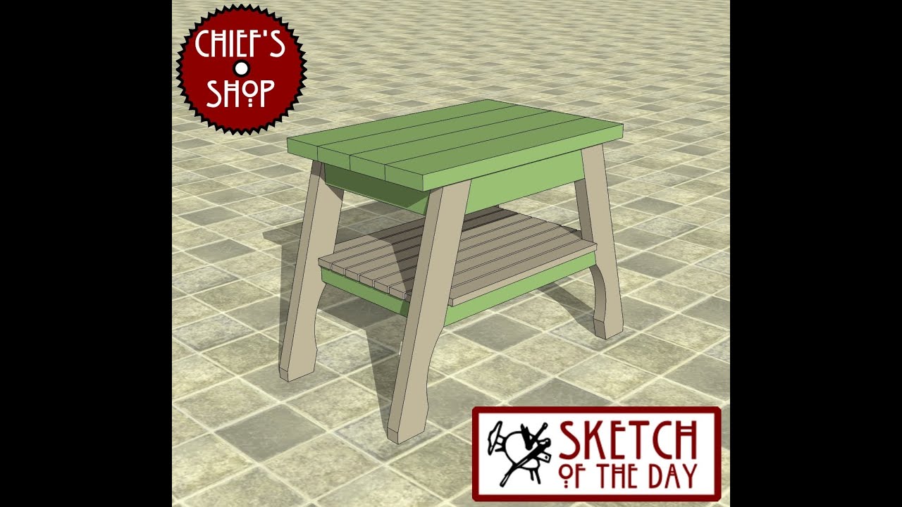 Chief's Shop Sketch of the Day: Bath Side Table - YouTube