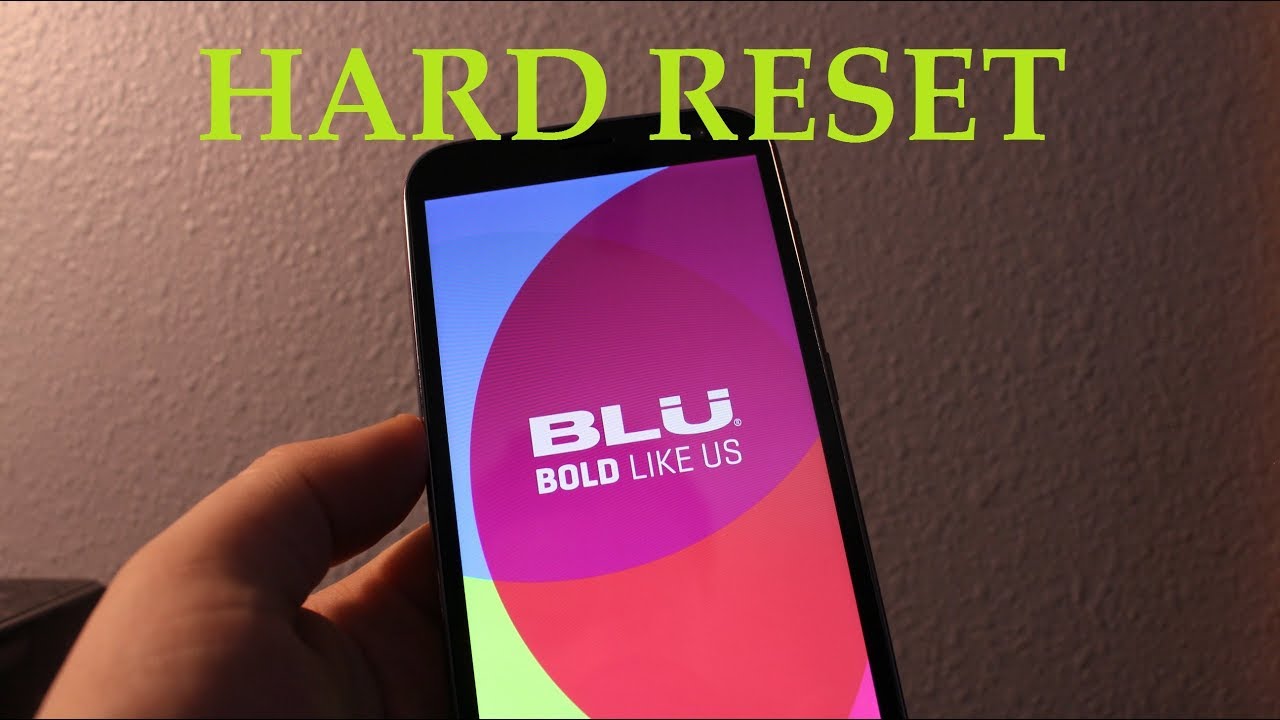 BLU m5 Studio ( HARD RESET ) - YouTube