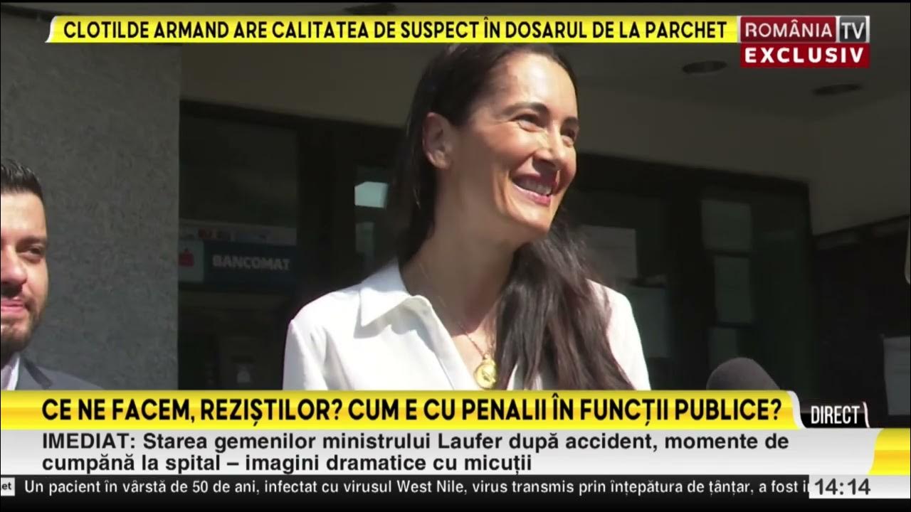 Clotilde, audiată de procurori în dosarul în care este acuzată de conflict de interese - YouTube