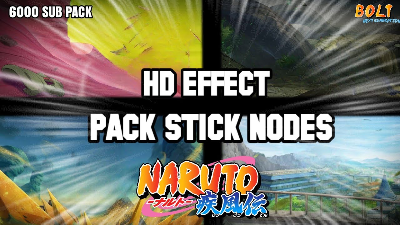 🎁6000 SUBS PACK STICK NODES NARUTO PACK | GIVEAWAY | MOVIECLIPS ...