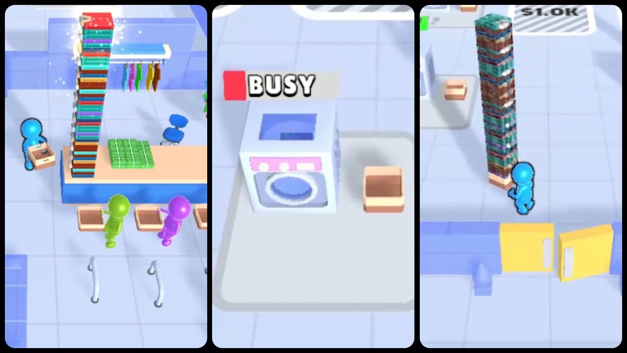 Laundry Manager Mobile Game | Gameplay Android & Apk - YouTube