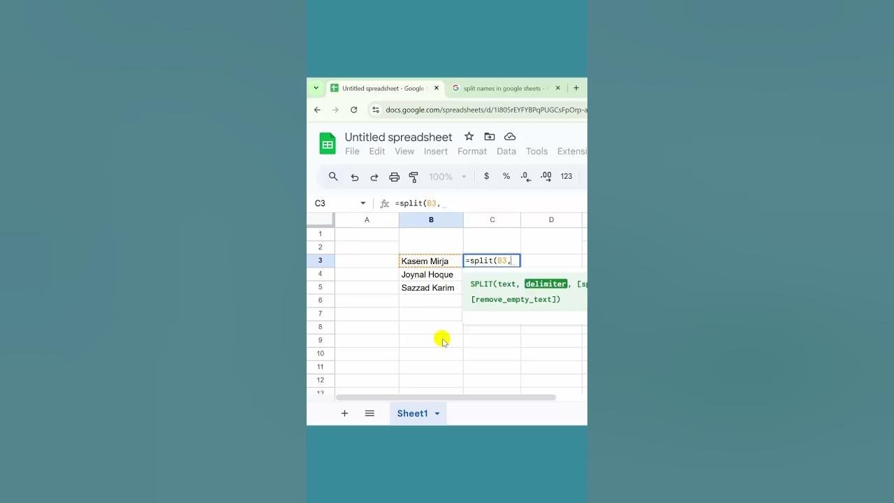 Split text into two columns in google sheets. #Split #text into #two #columns in #googlesheets ...