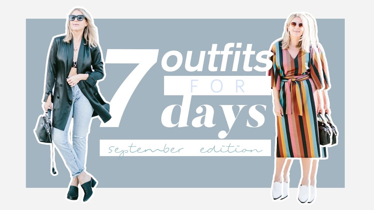 7 Outfits for 7 Days of the Week | September Edition! - YouTube