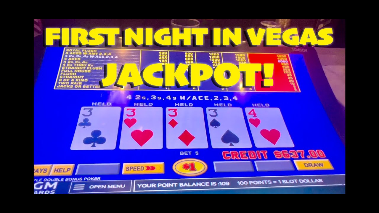 How many 4 Aces can a person get in Vegas? Jackpot! - YouTube