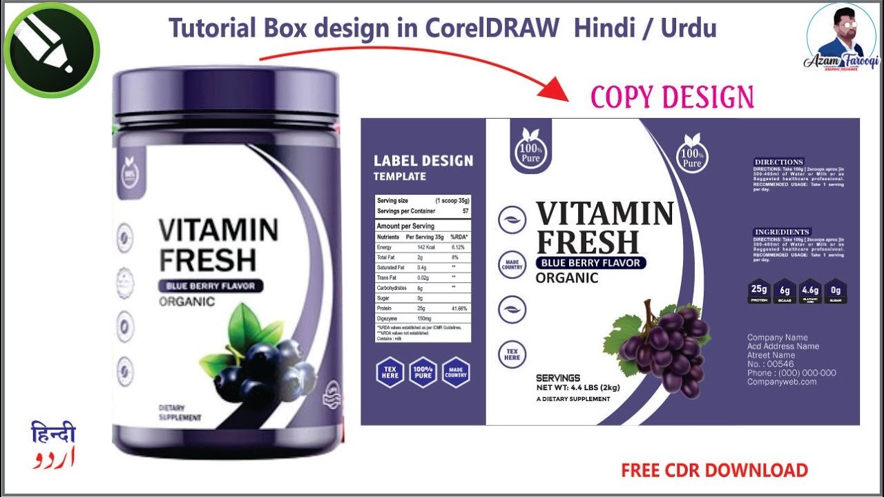Packaging Design in coreldraw - corel draw 2021 - knowledge of ...