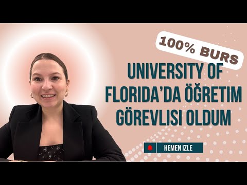 Amerika'da %100 Burslu Doktora | UF