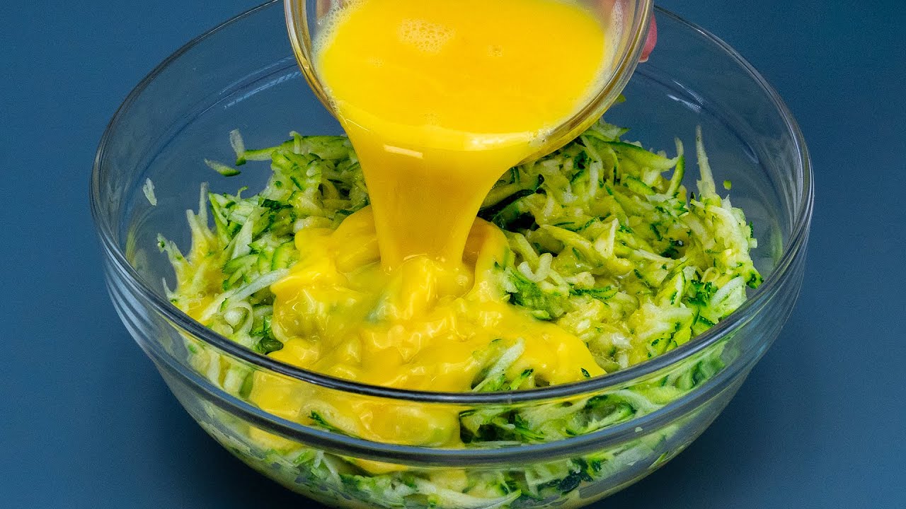 When you don’t have time to cook! Grate zucchini and add eggs. A ...
