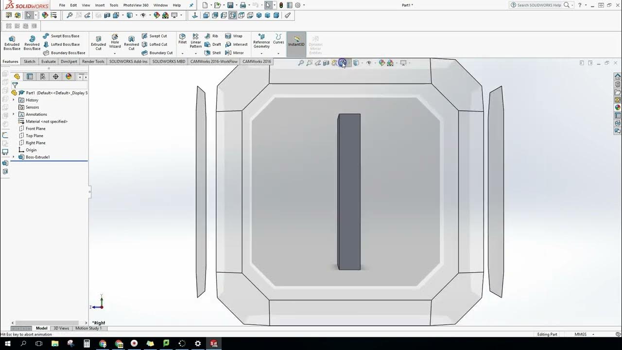 Introduction to SolidWorks Interface - YouTube