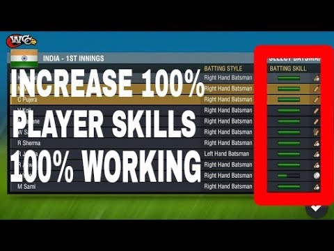 Wcc2 increase player skills 100% in all format | wcc2 new version 2.5.5 ...