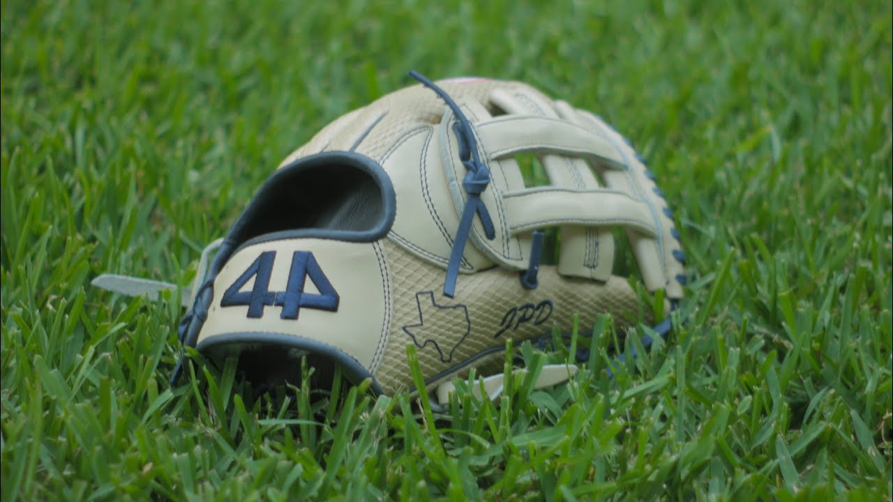 Breaking In My New 44 Pro Custom Outfielders Gloves! - YouTube