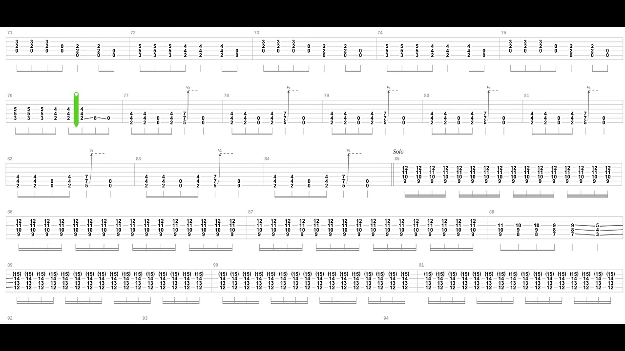 Breed Tab by Nirvana + Guitar only + Guitar tab - YouTube