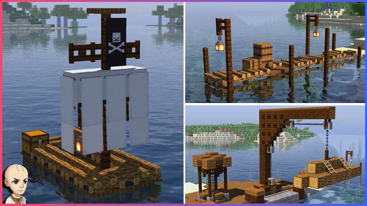 Minecraft: 10+ Pirate Build Hacks and Ideas - YouTube