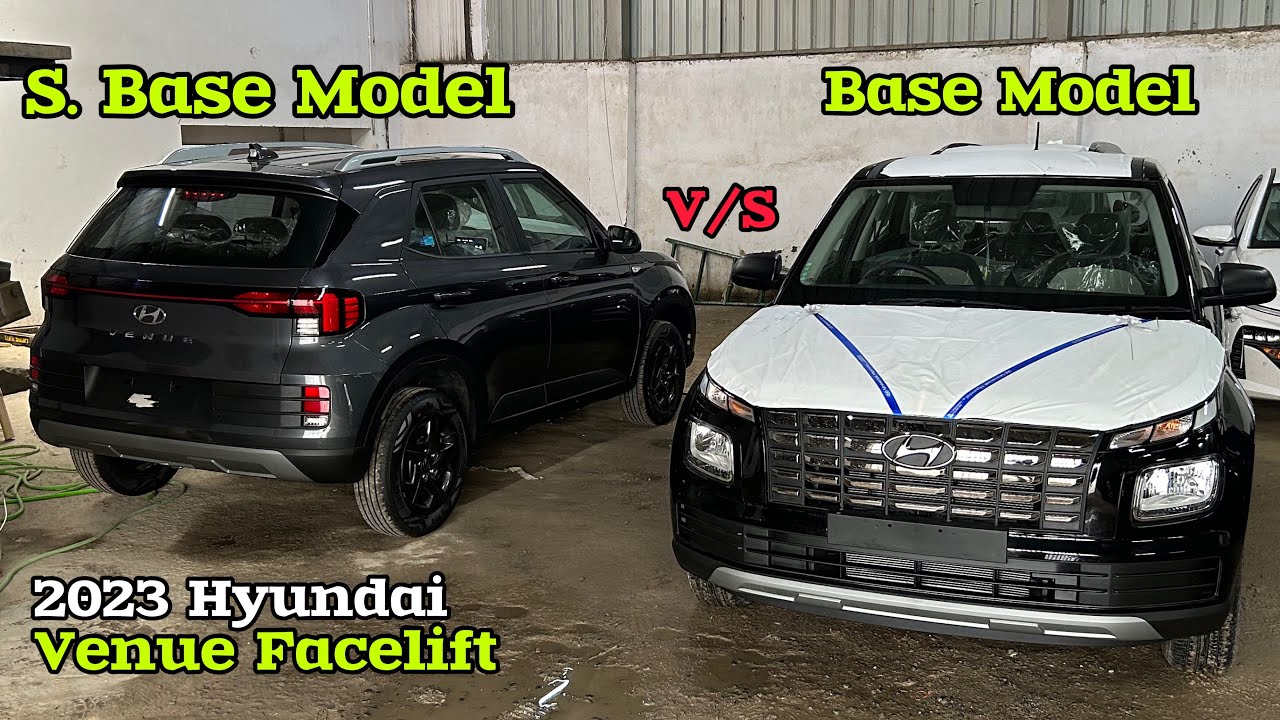 Hyundai Venue Base Model v/s Second Base Model ️ Hyundai Venue Facelift ...