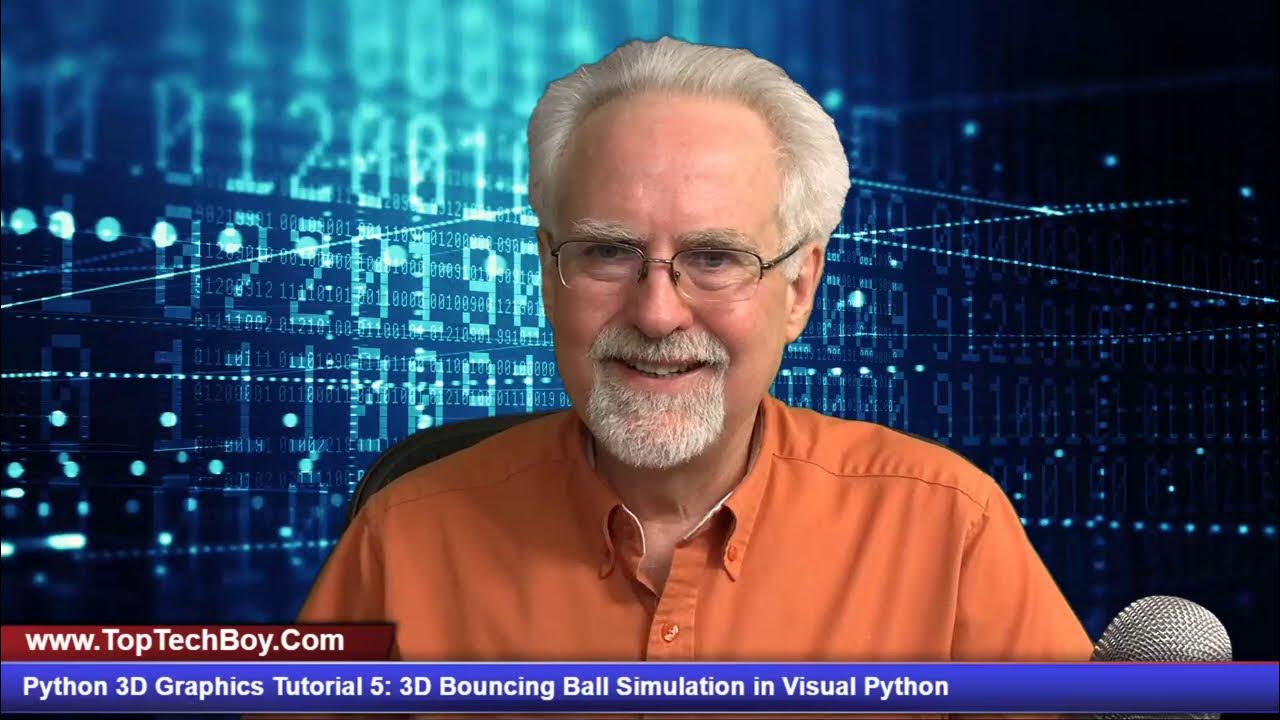 Python 3D Graphics Tutorial 5: Bouncing Ball Simulation in Visual Python - YouTube