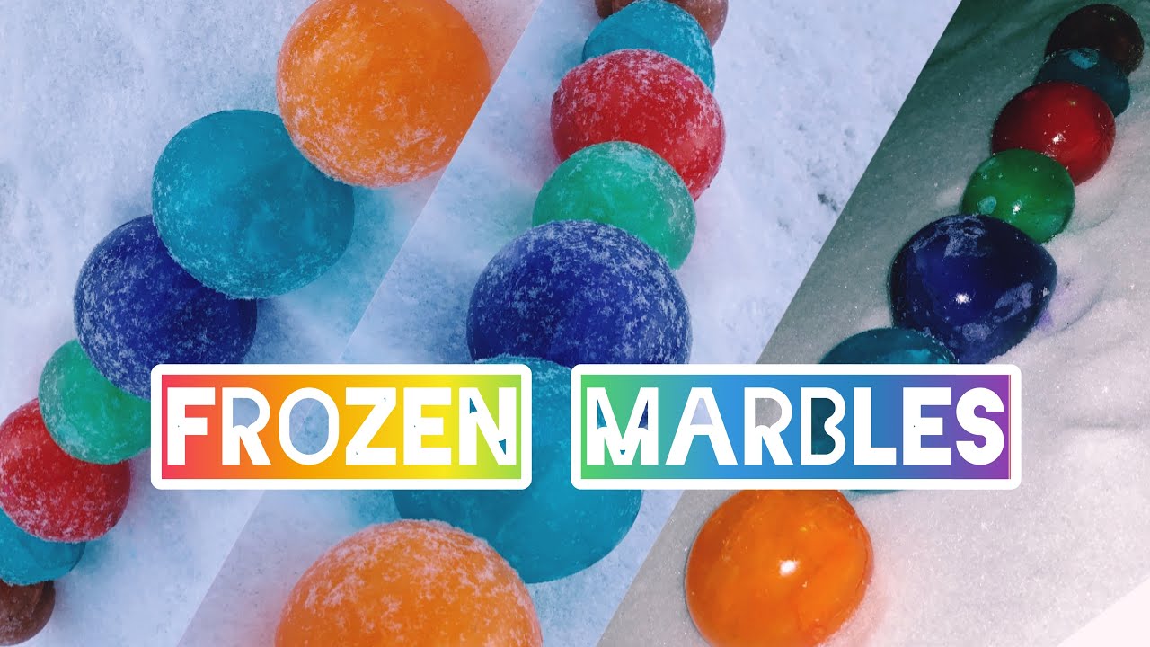 Frozen Marbles / Giant Ice Marbles / Winter Fun Activity /Frozen Orbs ...