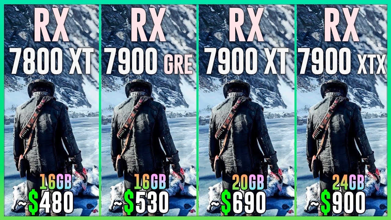 RX 7800 XT vs RX 7900 GRE vs RX 7900 XT vs RX 7900 XTX - Test in 25 ...