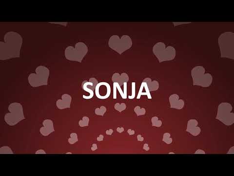 HAPPY BIRTHDAY SONJA