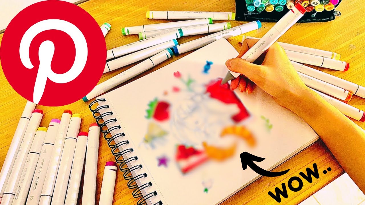Pinterest Chooses What I Draw ! | Viral Art Trend - YouTube