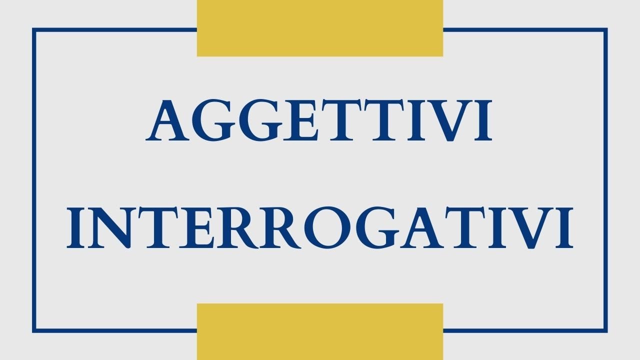 Italiano per Principiante - Lezione 42 - Aggettivi Interrogativi (sub ...