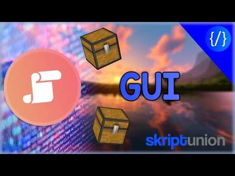Inventory's / GUI's in Minecraft mit Skript | Anfänger Tutorial #003 | SkriptUnion - YouTube