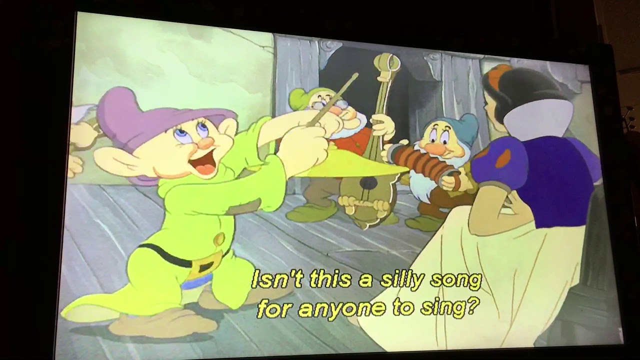 Disney Snow White And The Seven Dwarfs 1937 The Silly Song - YouTube