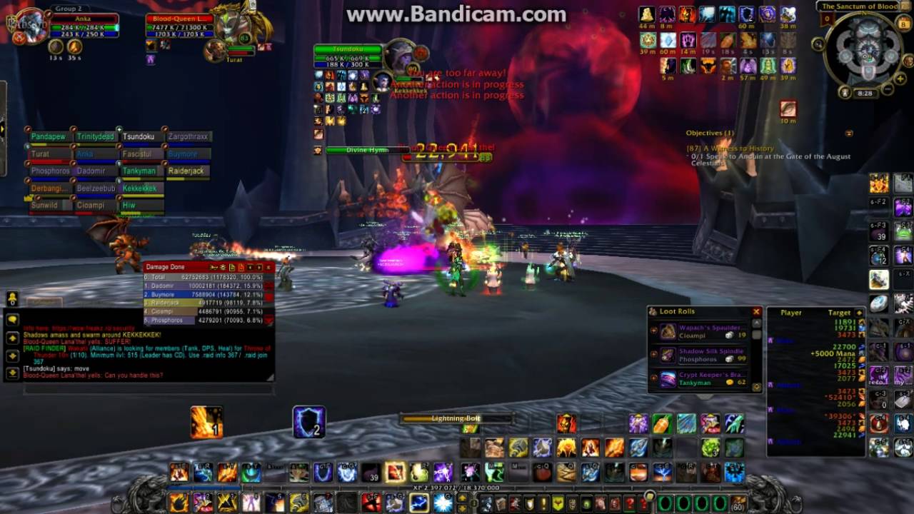 wow Blood queen Lana'thel 5.4.8 @ WoW Freakz - YouTube