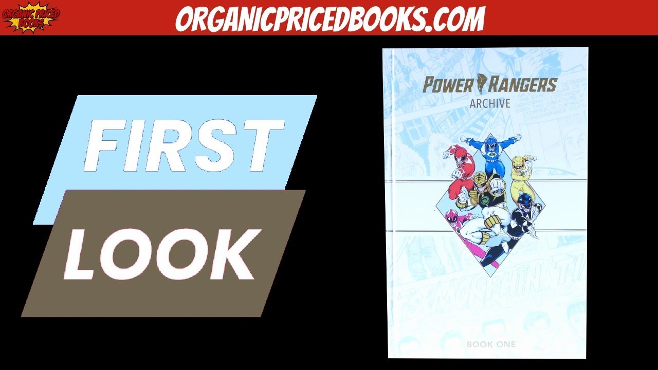POWER RANGERS ARCHIVE Deluxe Edition Book 1 First Look - YouTube